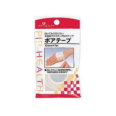 商品概要メーカー：ピップ商品名：ポアテープ区分：日用雑貨内容量：1個商品概要：貼っても目立たない半透明プラスティック製のテープです。肌にやさしい粘着剤を使用し、多数の通気孔があります。JANコード：4902522701044商品コード：12...