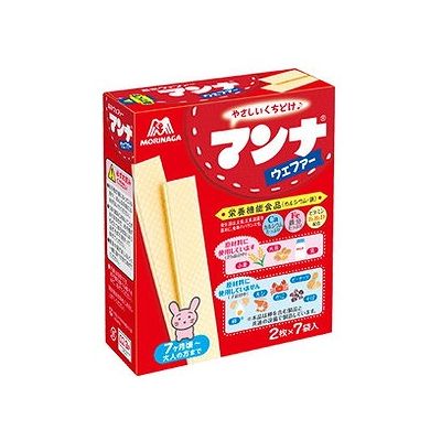 商品概要メーカー：森永製菓商品名：【軽】マンナウェファー（2枚×7袋）区分：食品内容量：2枚×7袋商品概要：やさしいくちどけでカルシウムたっぷり！鉄分たっぷり！ビタミンB1、B2、D配合。7ヶ月頃から大人の方まで、ご家族でどうぞJANコード...