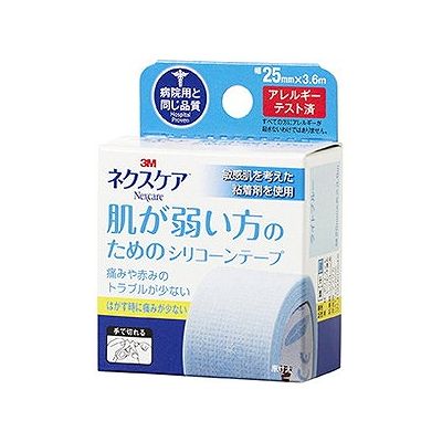 商品概要メーカー：スリーエムジャパン商品名：ネクスケアやさしくはがせるシリコーンテープ（25mm×3．65m）区分：日用雑貨内容量：1個商品概要：水のように肌になじむシリコーン粘着剤なので、角質をはがしにくく、皮膚を痛めにくいため、肌の敏感...