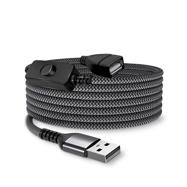■サイズ・色違い・関連商品■3m■5m[当ページ]■10m■商品内容USB-Aコネクタを持つUSB電源のポートを延長するロングケーブルです。延長することで、既存のUSBケーブルが短くて届かない状況の改善等に役立ちます。■スイッチで電源の管理...