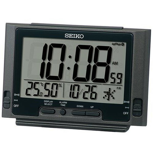 ●メーカー…セイコー（SEIKO）●型番…SQ 320K●サイズ（mm）…132（W）×46（D）×84（H）mm●重量…210g●周波数…40/60kHz自動選局●電源…マンガン単三電池×2本（付属）●電池寿命…約1年●フレーム材質…プラ...