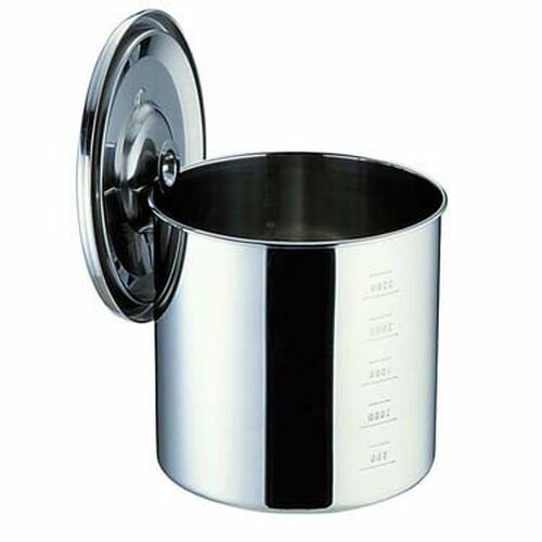 YUKIWA UK18-8目盛付 キッチンポット 8cm AKTA801 JANコード 4520785069093●サイズ(cm): 8●内径×深さ(mm): 80× 80●容量(L): 0.38●材質：18-8ステンレス■特長従来にない安...