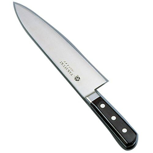 堺孝行 イノックス 洋出刃 21cm AIN04021 JANコード 4582226411311●サイズ(cm):21●全長(mm):345●重量(g):340●背厚(mm):3.9■堺孝行作 イノックスシリーズクローム、モリブデンを含有し...