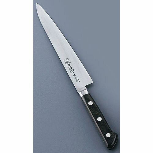 堺菊守 日本鋼（口金付）ペティナイフ 15cm AKK5402 JANコード 4582226890963●サイズ(cm):15●全長(mm):265●重量(g):70●背厚(mm):1.7●材質：日本鋼■堺菊守 日本鋼(口金付) 日本鋼を使...