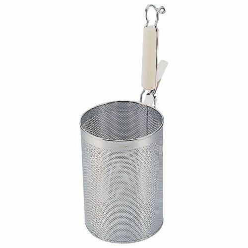 YUKIWA UK18-8木柄パンチング スパゲッティてぼ M ASP17003 JANコード 4520785001949●規格:M●直径×深さ(mm):135×180●材質：18-8ステンレス+木■パンチング穴径:1.5■丈夫で衛生的なパ...