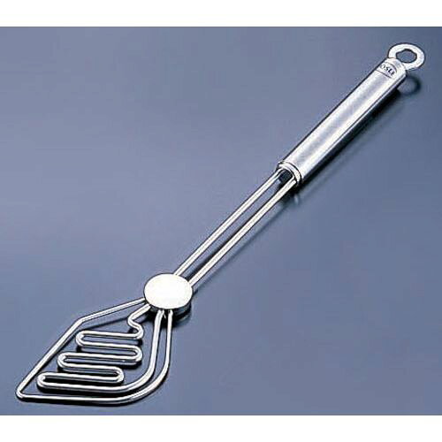ROSLE(レズレー)18-10ノンスティックターナー（パイプ柄）95671 BLCA7 JANコード4004293956712●メーカー品番:05671●間口×奥行(ヘラ部mm):55×85●柄長(mm):230●材質：18-10ステンレ...