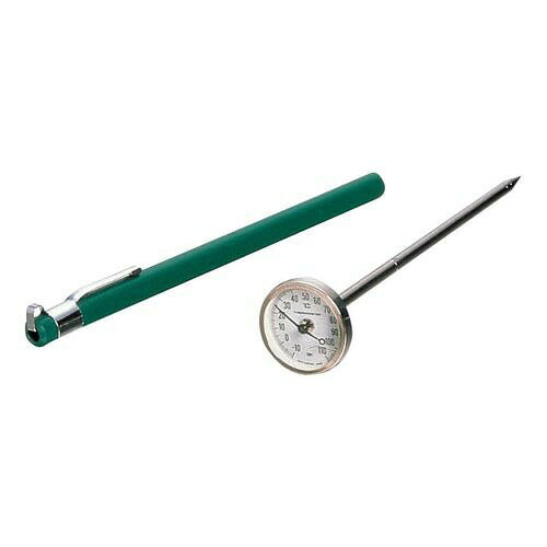 SATO ポケットバイメタル温度計 0〜＋200℃ BOV09200 JANコード 4974425182909●測定温度(℃): 0~+200●最小表示(℃):2●直径×全長(mm):25×140●重量(kg):0.014●材質：感温部、表...