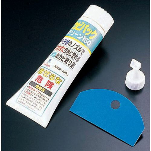 アズマ カビパック グリーン150 CH879 JKB0301 JANコード 4970190650384●メーカー品番:CH879●重量(g):150●材質：次亜塩素酸ナトリウム、水酸化ナトリウム（0．3％）、増粘剤■粘着性の高い洗浄剤なの...