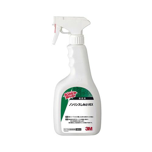 3M ノンリンスしみとりEX強力シミとり剤 ノンリンスタイプ JKL19 JANコード 4519001761422●容量(cc):480●重量(kg):0.57●材質：界面活性剤■用途:カーペットの頑固なしみとり特長■油性、水性を問わず、頑...