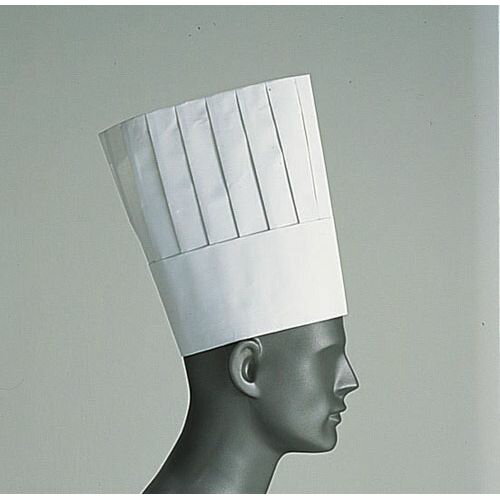 パル ロンドン シェフトック シェフハット A85110（50枚入） SHT19 JANコード 5025254002049●メーカー品番:A85110●全高(mm):265●入数:50枚入■パル・シェフハットシリーズ ■各種紙製でフリーサイ...