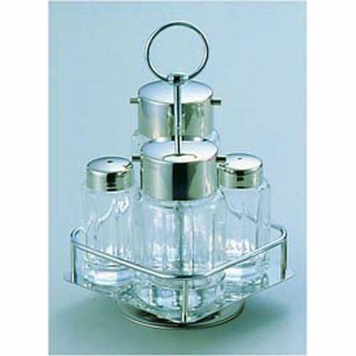 吉沼硝子 ♯80 四本立カスターセット PMT79 JANコード 4580157482219●幅×奥行×高さ(mm):115×115×195●重量(g):960●材質：カスター台：18-8ST．真鍮＋クロームメッキ、蓋表：18-8ST、蓋裏...