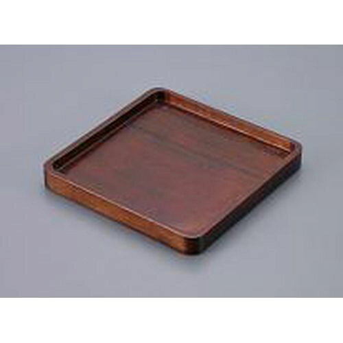 IKEDA カスタートレー（ケヤキ材） NTC-15 ウォールナット K PKS831 JANコード 4905001305818●色:K・ウォールナット●幅×奥行×高さ(mm):150×150×15●(内寸)幅×奥行(mm):135×135...