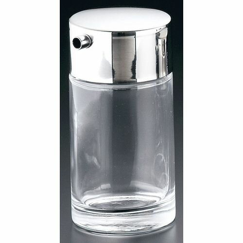 エムタカ No.284 ソース入れ（大） PEM56 JANコード 4968553012849●幅×奥行×高さ(mm):66×60×124●容量(c.c.):180●材質：本体；ガラス　フタ；ステンレススチールスチール　内フタ；PP樹脂　パ...