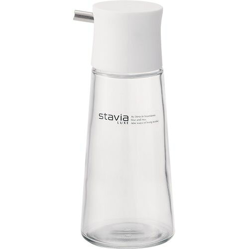 RISU(リス) スタビアリュクス調味差し Mホワイト PSTF402 JANコード 4971881138976●規格:M●直径×高さ(mm): 54×134●容量(cc):140●材質：本体：ソーダガラス　蓋：AS　注ぎ口：ステンレス鋼　...