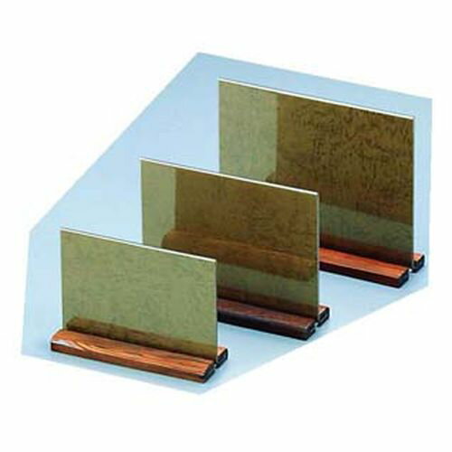 ヤマコー 和風メニュー立 （焼杉足） 大 PMNY1001 JANコード 4988484482085●サイズ:大●幅×高さ(mm):240×190●材質：杉・アクリル【送料について】北海道、沖縄、離島は送料を頂きます。