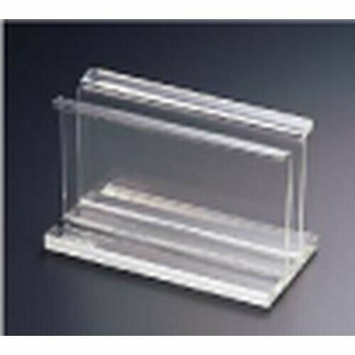 シンビ アクリルメニューブック立 MS-L PMNBA JANコード 4995446881206●メーカー品番:MS-L●幅×奥行×高さ(mm):120×60×75●有効幅(mm):15●材質：PMMA【送料について】北海道、沖縄、離島は送...
