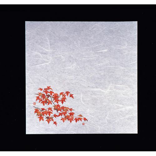 ヤマコー 新・濡れ奉書紙（100枚入） 紅葉 QHU21 JANコード 4988484654062●幅×奥行(mm):200×200●材質：和紙■薄口の特漉き雲竜和紙(無蛍光)を使用しています。■余分な油を吸収しますので、天紙としても最適で...