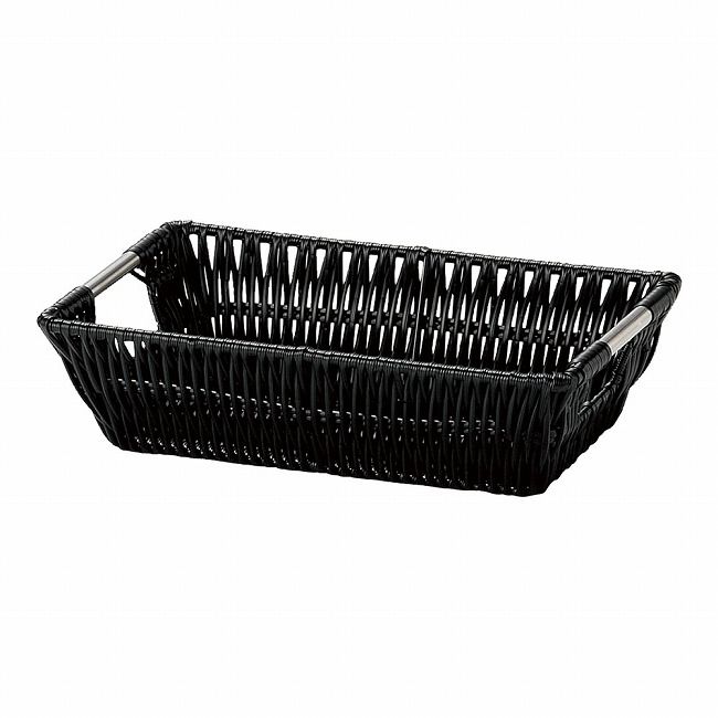 ちどり産業 PPバスケット 58-35 ブラック [VBS1902]JANコード：4517657583597■カラー：ブラック■間口×奥行×高さ(mm)：265×165×70【送料について】北海道、沖縄、離島は送料を頂きます。