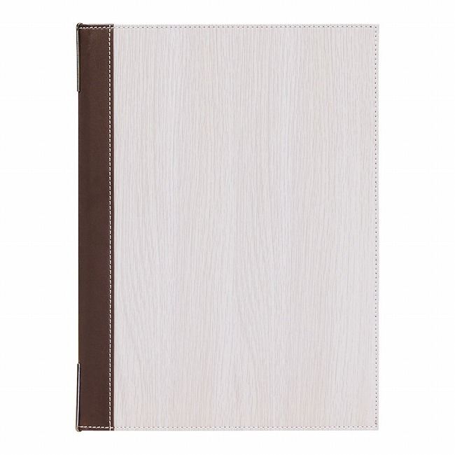 シンビ メニューブック TPE-301 白木 [PMB2802]JANコード：4995446129353●(A4●4ページ仕様)●(ビニール55)●材質:PVCレザー●メニューピン仕様■色：白木■幅×高さ(mm)：235×315【送料につい...