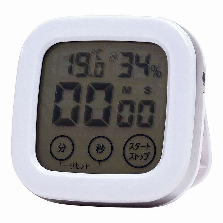 ●温度計精度:±1℃(0〜40℃):●湿度計精度:±5%RH(40〜75%RH常温)●温・湿度同時表示。タイマーとして使っていない時は環境チェック。●画面上のボタンで設定するタッチパネル式のデジタルタイマー。●カウントダウンが終了するとアラ...