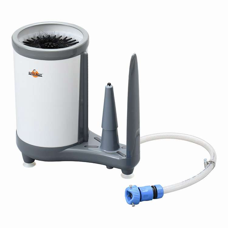 ●〈使用方法〉ドラム(ブラシ部):に洗剤を入れ、水を満たします。グラスを入れ、上下に動かします。(グラスは回さないでください。):内・外同時にグラスを洗浄します。すすぎはとなりのリンスアームにグラスをかぶせ、グラスの底がリンスバルブに触れる...