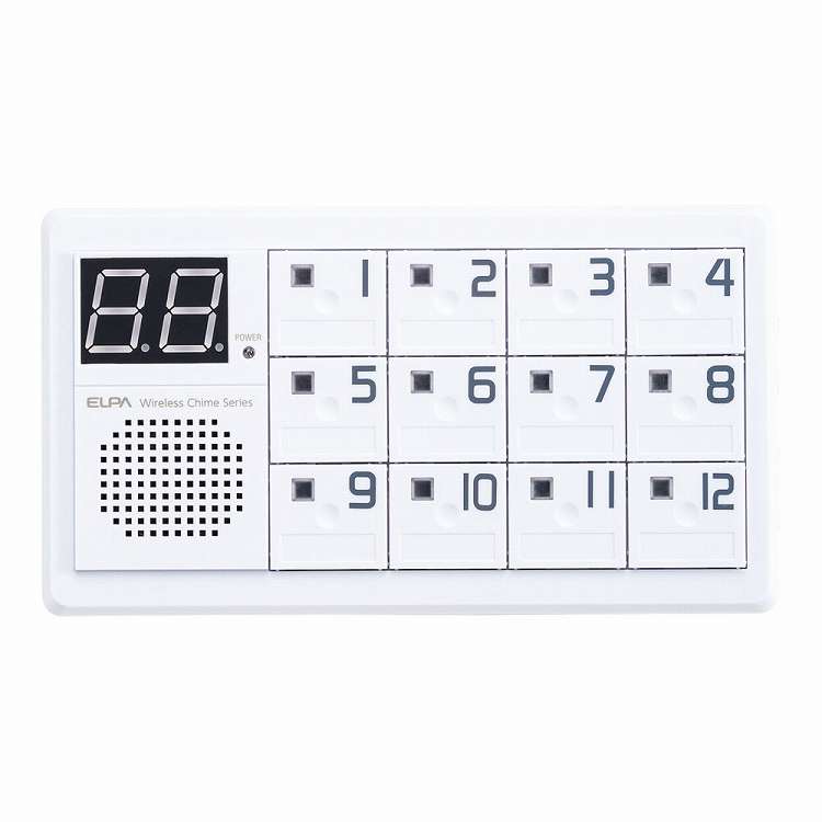 ●電源:DC4.5V(ACアダプター付属)●音量:約90dB/50cm(音量大時●)周波数:313.625MHz(特定小電力機器)●最大12台までの送信器を登録できるプロユース対応受信器●店舗・事務所における呼び出しや報知用に最適●IDコー...