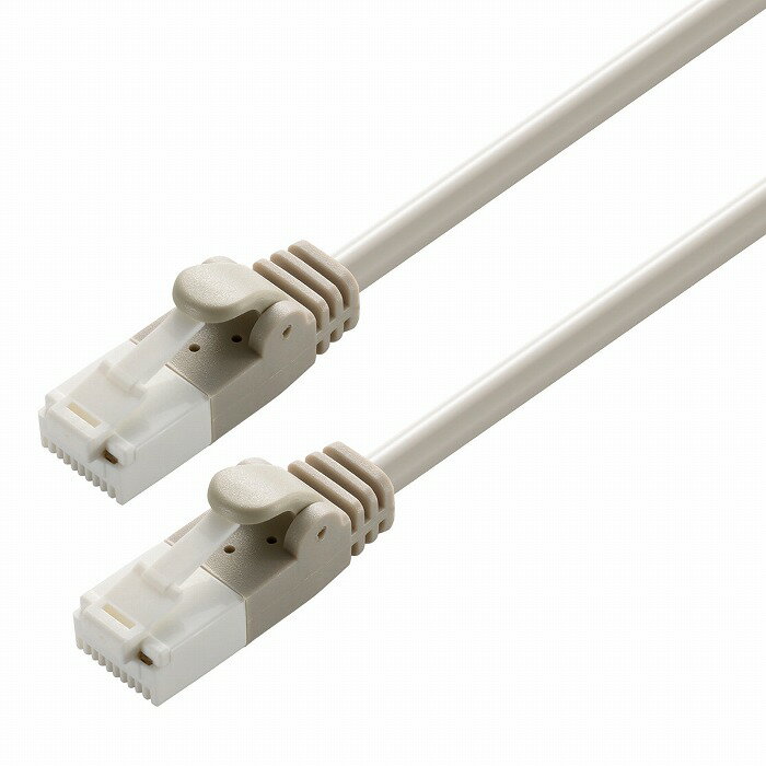 【商品詳細】プロテクタと新素材コネクタ採用のダブル構造で、通常の使用環境では絶対にツメが折れない!※周波数帯域250MHzを保証する、ギガビット・イーサネットの高速通信に最適なカテゴリー6対応LANケーブル。※1000回の屈曲検査に合格(当...