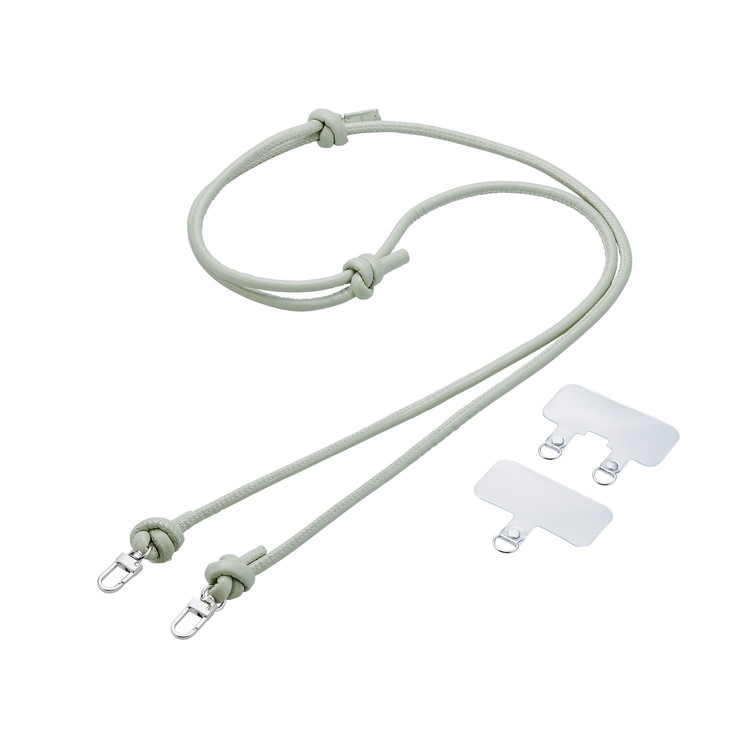 肩から掛けられる、6mmと太めな丸ひもタイプのスマホショルダーストラップです。両手が空いて、普段のお出かけはもちろん、お仕事や旅行などのイベント時にも活躍。落下、盗難、紛失防止にもなります。柔らかく上品なソフトレザー素材を使用。結び目がファ...