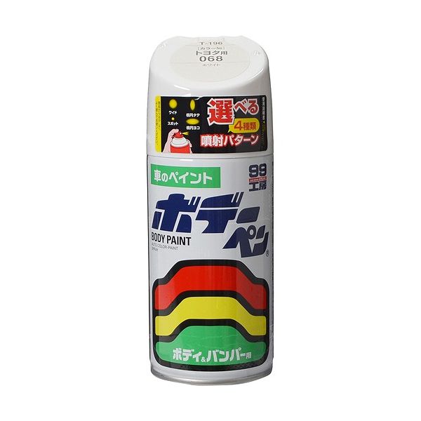 ソフト99 車用 ペイント・塗料 ボデーペンT-196 08196JANコード：4975759081968【内容量】 300ml◆焼付塗装に迫る性能を持つ、ストレートアクリル樹脂塗料。◆バレー式ボタン採用で、ラクにキレイにスプレーできます。...