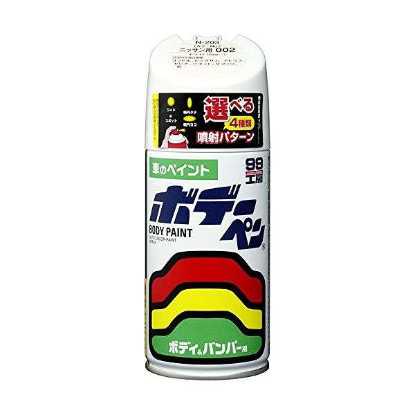 ソフト99 車用 ペイント・塗料 ボデーペン N199 08199JANコード：4975759081999【内容量】 300ml●【商品説明】●「99工房 ボデーペン N-199 ニッサン531 08199 300ml」は、ワイド・スポット...