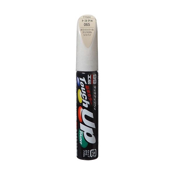 ソフト99 車用 タッチアップペンT7504 17504JANコード：4975759175049内容量：12ml。純正色ナンバー：トヨタ065。◆ボデーの小さなキズ・ハガレの補修に便利な筆付きカーペイント■仕様■内容量：12ml用途：自動車...