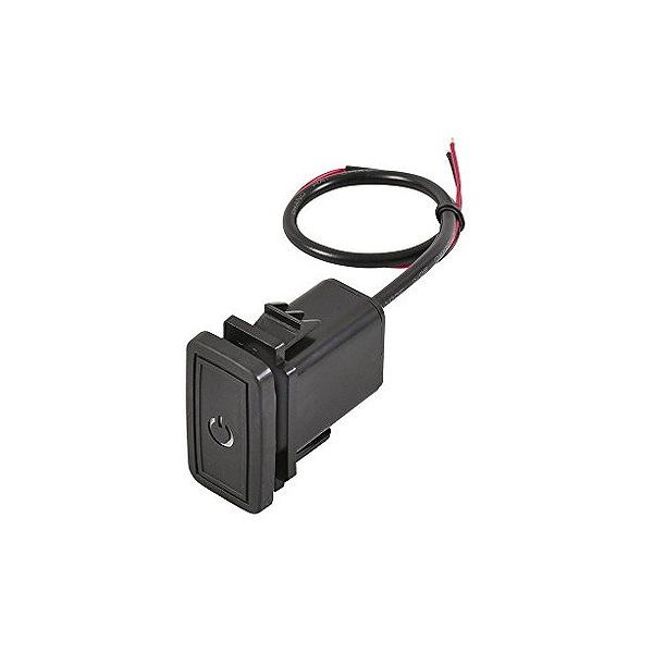 エーモン工業 プッシュスイッチ ON-OFF DC12V・500mA (トヨタ・ダイハツ車用) 3219JANコード：4905034032194◆空きスイッチパネルとそのまま交換できる◆トヨタ・ダイハツ車用【仕様】使用可能電力：DC12V車...