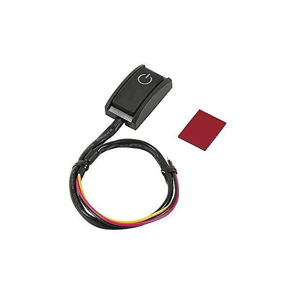 エーモン工業 貼り付けプッシュスイッチ ON-OFF DC12V・200mA (2段階照光) 3224JANコード：4905034032248◆ON-OFFでマークの明るさが変わる◆両面テープ付属【仕様】使用可能電力：DC12V車 200m...