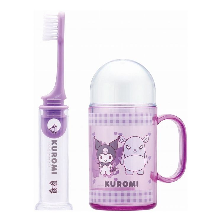 ※このページは「クロミ お友だち」の商品ページになります。【商品詳細】お出かけや旅行、学校などに持って行きやすいジョイント式歯ブラシと、コップにもなるケースのセットです。歯ブラシは自立するので立てて乾かせて衛生的♪取っ手付きのケース本体はコ...