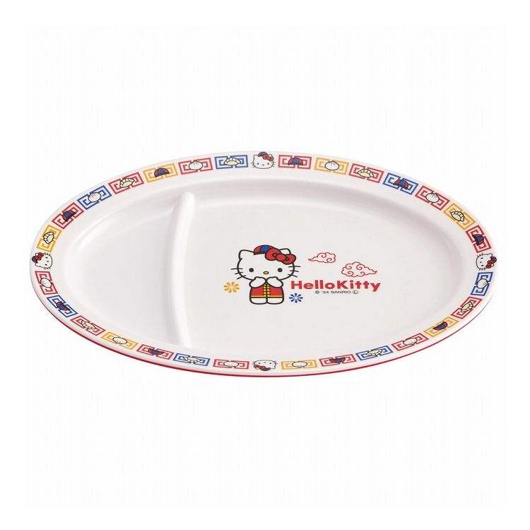 ※こちらはハローキティの絵柄の商品ページになります。【商品詳細】いつもの食卓が盛るだけで豊かになる食器シリーズ！今、人気の「町中華」をおうちで楽しむ外食気分♪軽くて割れにくいメラミン製のギョーザ皿！食洗機対応。【商品サイズ(約)】サイズ：2...
