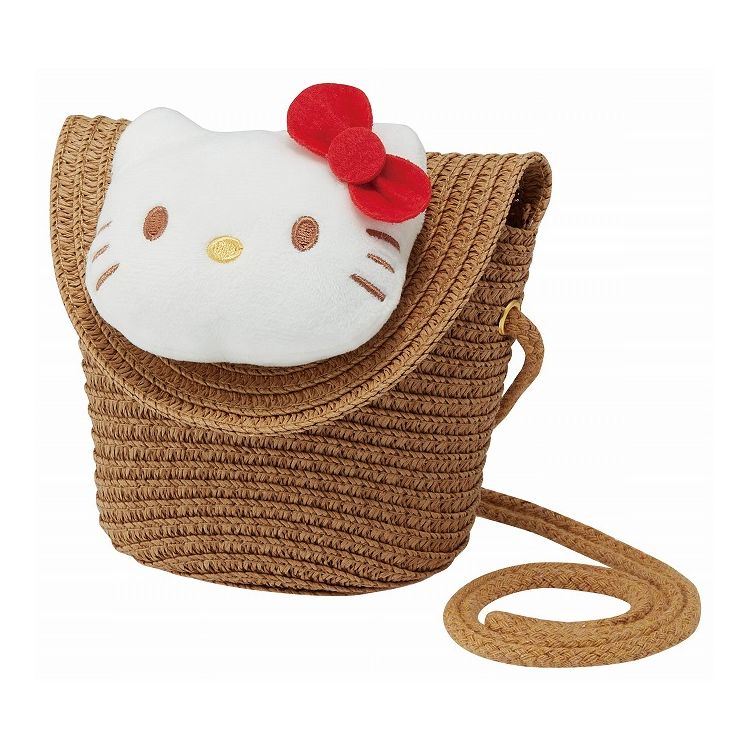 【商品詳細】夏にぴったりストロー素材のキャラクターバッグ！軽やかに使えるフラップ型！マグネットホックでピタッと閉じる長さ調節可能な肩紐付き！キャラクターと一緒にさわやかにおでかけ！【商品サイズ(約)】本体：138×115mm肩紐：1100m...
