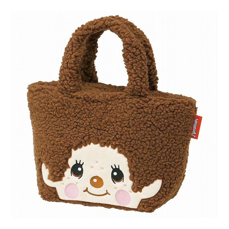 【商品詳細】ボア生地のランチバッグ！内側は保温・保冷効果のあるアルミ蒸着素材。保冷剤などを入れられるメッシュポケット付き。【商品サイズ(約)】サイズ：横300×高さ180×マチ120mm（持ち手含まず）※縫製品につき、多少の誤差が生じます。...