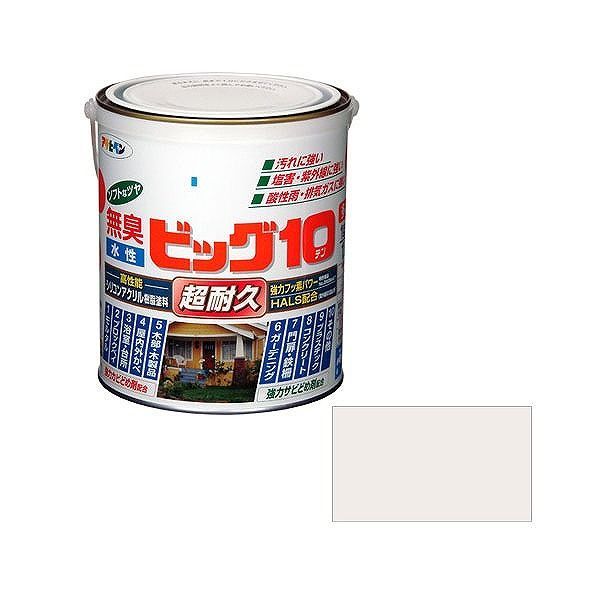 【商品詳細】特殊フッ素樹脂、反応硬化型シリコン変性アクリル樹脂、紫外線防止材(HALS)の相乗効果により、汚れにくく、耐久性に優れた高性能塗料　サビドメ剤・防カビ剤を配合していますので、長期間サビやカビの発生を防ぎます。　いやな臭いのしない...
