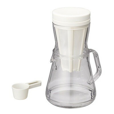 【商品説明】●ドリップはもちろん水出しコーヒーも抽出できる2wayのドリッパーとサーバーが一緒になりました。●落としても割れにくいトライタン樹脂で、注ぎやすく液だれしにくい注ぎ口です。●口が広いので洗いやすく、持ち手と本体が一体なので汚れが...