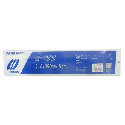 【商品説明】●薄板・軽構造物の溶接用。●棒長:350mm●内容量:5kg●棒径:φ2.6mm※メーカーの都合によりパッケージ、内容等が変更される場合がございます。当店はメーカーコード（JANコード）で管理をしている為それに伴う返品、返金等の...