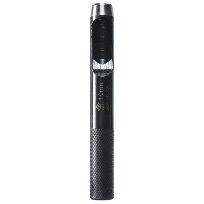 【商品説明】●1.0mm〜50mmまで取り揃えています。●皮、ビニール、ゴム、うす板、椎茸木などの穴あけ・円板製作にご使用下さい。●握り部分は滑りにくいローレット仕上げ。●切りくずが抜けやすい特殊成形。●サイズ：10.0mm●穴あけの参考目...