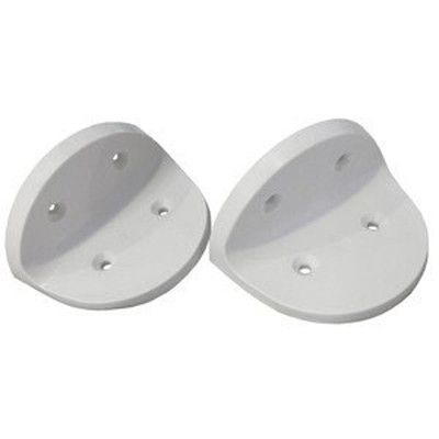 【商品説明】●2X4材・1X4材用ビス付左右棚受けセット ●本体樹脂：ABS ●耐荷重(約)：5kg(2個使用時) ●セット内容：棚受け本体×2個、頭部着色ねじ×8本パッケージ寸法：180mmX114mmX45mm重さ：75g※メーカーの都...