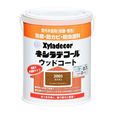 【商品説明】●木材保護塗料のトップブランド「キシラデコール」の水性半造膜タイプ●表面に膜を作り、着色する「造膜性能」と、内部に浸透し保護する「浸透性能」を兼ね備えた半造膜タイプ●「柔軟性」「通気性」「密着性」に優れた塗膜が表面を保護。浸透し...