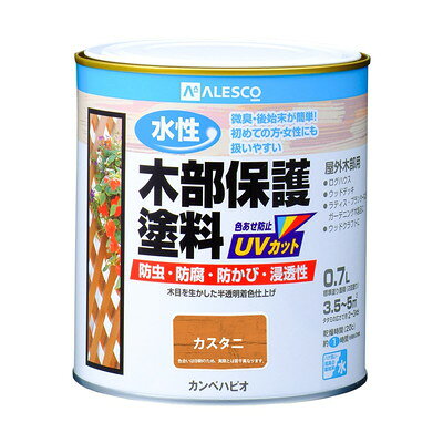 【商品説明】●木目をいかしたまま表面に塗膜を作らず着色するので、木材の持つ自然な風合いを引き立たせます。●木材保護成分も配合されているので防虫・防腐・防カビ・防藻・UVカット効果を発揮します。●臭いが少なく、乾燥も速く、使いやすい水性タイプ...