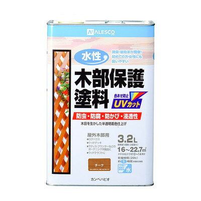 【商品説明】●木目をいかしたまま表面に塗膜を作らず着色するので、木材の持つ自然な風合いを引き立たせます。●木材保護成分も配合されているので防虫・防腐・防カビ・防藻・UVカット効果を発揮します。●臭いが少なく、乾燥も速く、使いやすい水性タイプ...