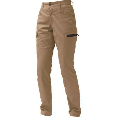 【商品説明】●汎用性の高いユニフォームとしてのポテンシャルを持ったドビーストレッチT/Cレディースカーゴパンツ。●横糸には特殊な分子構造により、ストレッチ性と形状維持の特性を持った「TEXBRID(R)」（テックスブリッド）を採用し、身体の...