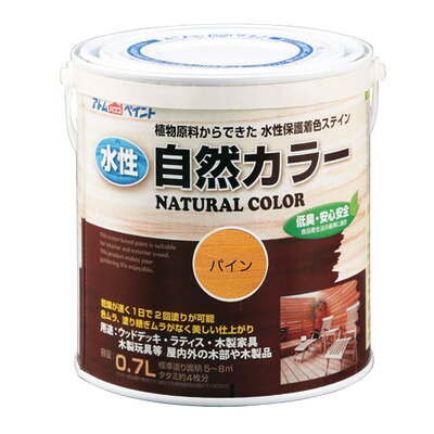 【商品説明】●植物原料からできた安全性の高いステイン塗料。●食品衛生法の基準に適合しており、木製玩具にも使えます。●水性化により、自然塗料の欠点であった乾燥時間を大幅短縮。●薬剤不使用なのでペットや小さいお子様にも安心です。●木製ベンチなど...