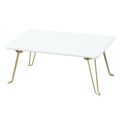 【商品説明】●ニュアンスカラーの天板にゴールド調の脚が目を惹く折りたたみテーブル。●やさしく落ち着いた印象でインテリアになじみやすくお部屋をよりお気に入りの空間に。●光沢が美しい鏡面加工でお手入れしやすい天板。●収納に便利な折りたたみ式。使...