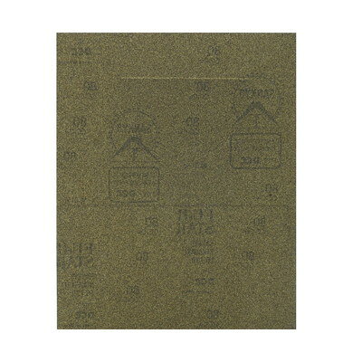 【商品説明】●水砥ぎ・空研ぎ万能タイプ。●サイズ（mm）：280×230×1●質量（g）：34●ワンポイント：黒い点線にヤスリの端を合わせ、白い点線にそって切ると、電動サンダーに合ったサイズにできます。（1/3サイズ）更に半分に切ると、市販...