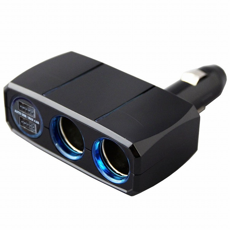 【商品説明】●表裏どちらでも挿せるリバーシブルUSB。【商品詳細】●ダイレクトソケット2口。●USB-Aポート×2。●出力合計4.8A。●本体サイズ(約):W90×H34×D117mm。●パッケージサイズ(約):W110×H180×D60m...
